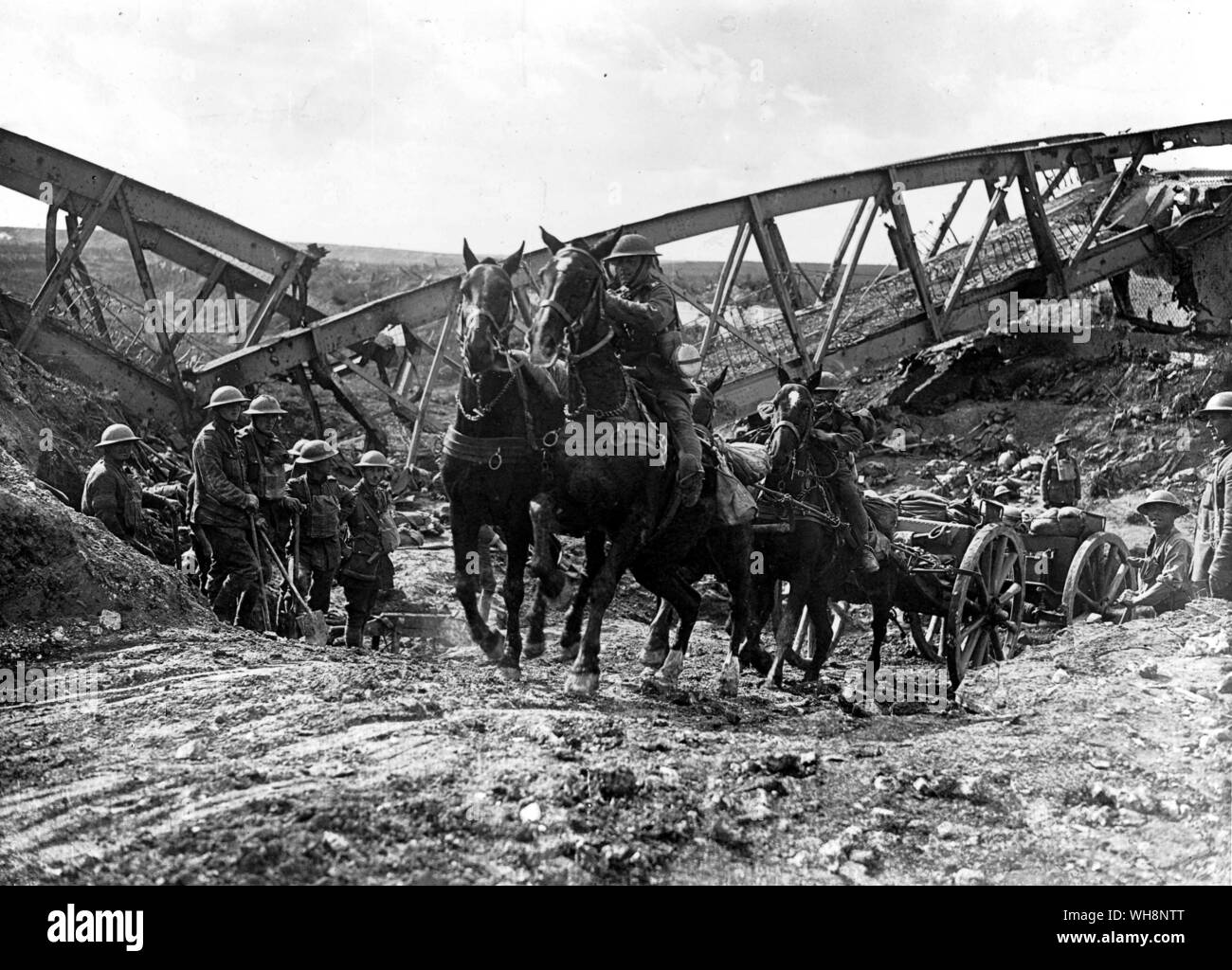 The British breakthrough of the formidable Hindenburg Line bringing up ...