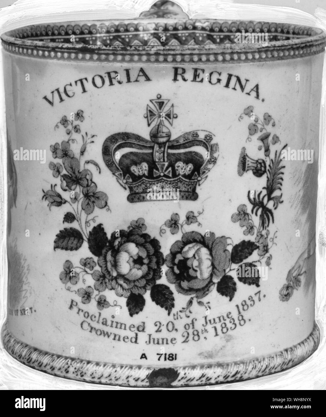 Queen Victoria Coronation Mug 1837 Stock Photo - Alamy