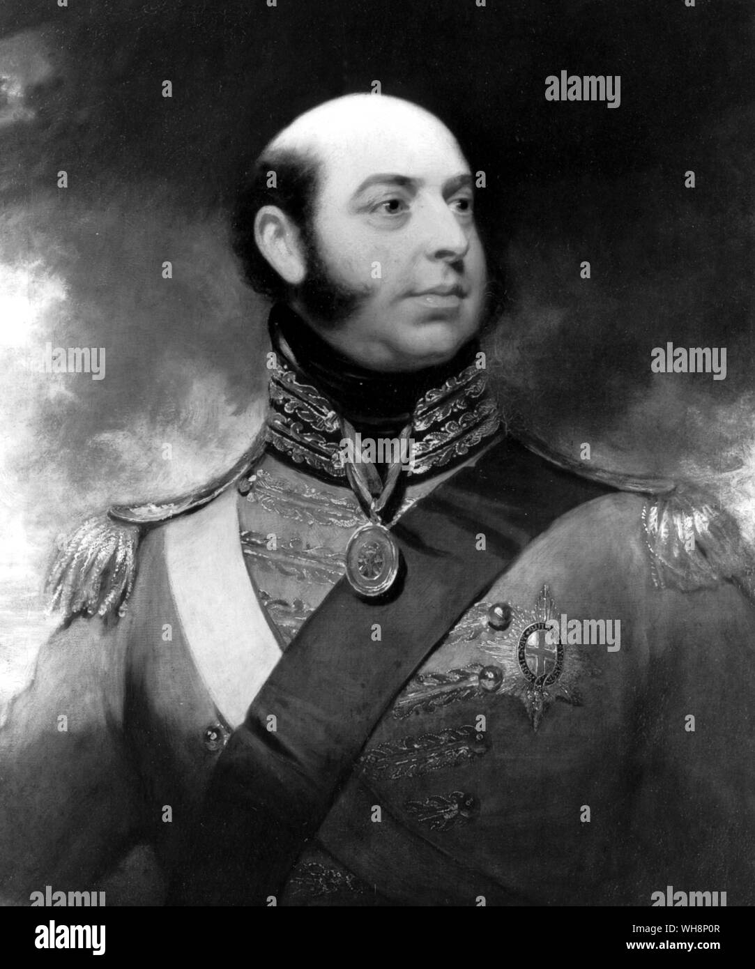 Portrait of Edward Duke of Kent in 1818 (1767-1820 ) by artist Sir ...