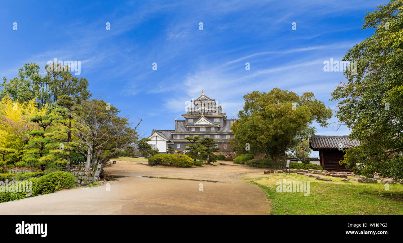 Okayama Castle is landmark historic famous in Okayama Prefecture, Japan ...