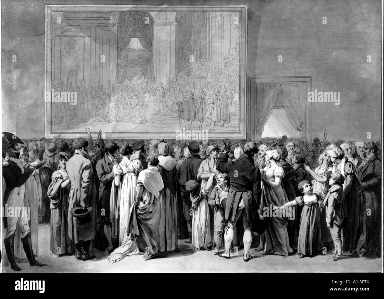 Napoleon's parvenu nobility flocked to see David's painting of the ...