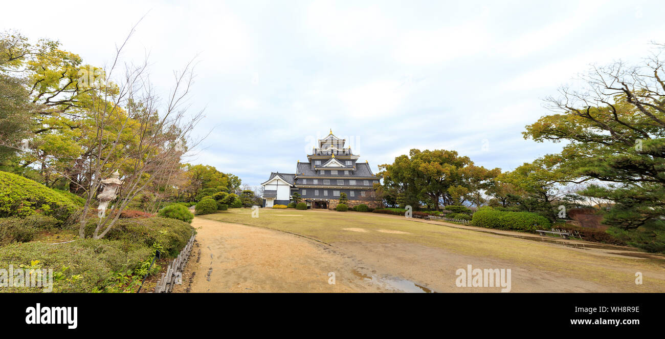 Okayama Castle is landmark historic famous in Okayama Prefecture, Japan ...