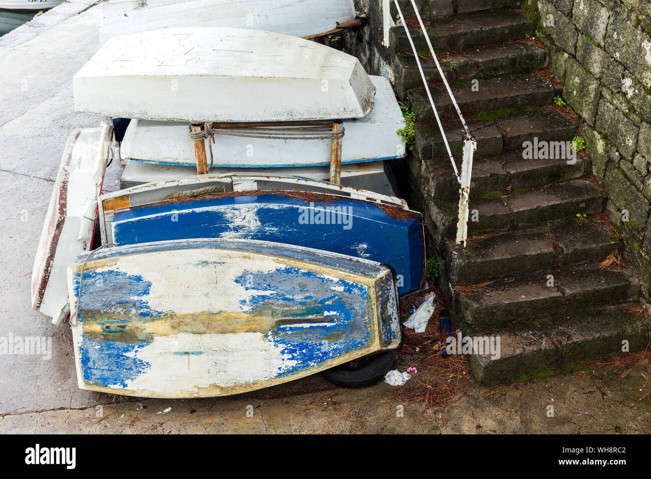 Overturned sail boat hi-res stock photography and images - Alamy