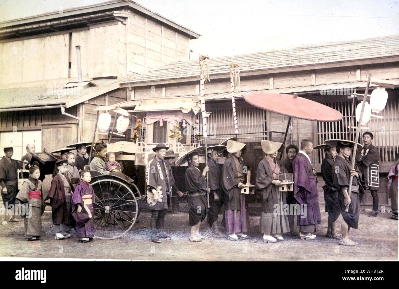 A japanese funeral. Tokyo, 1899 Stock Photo - Alamy