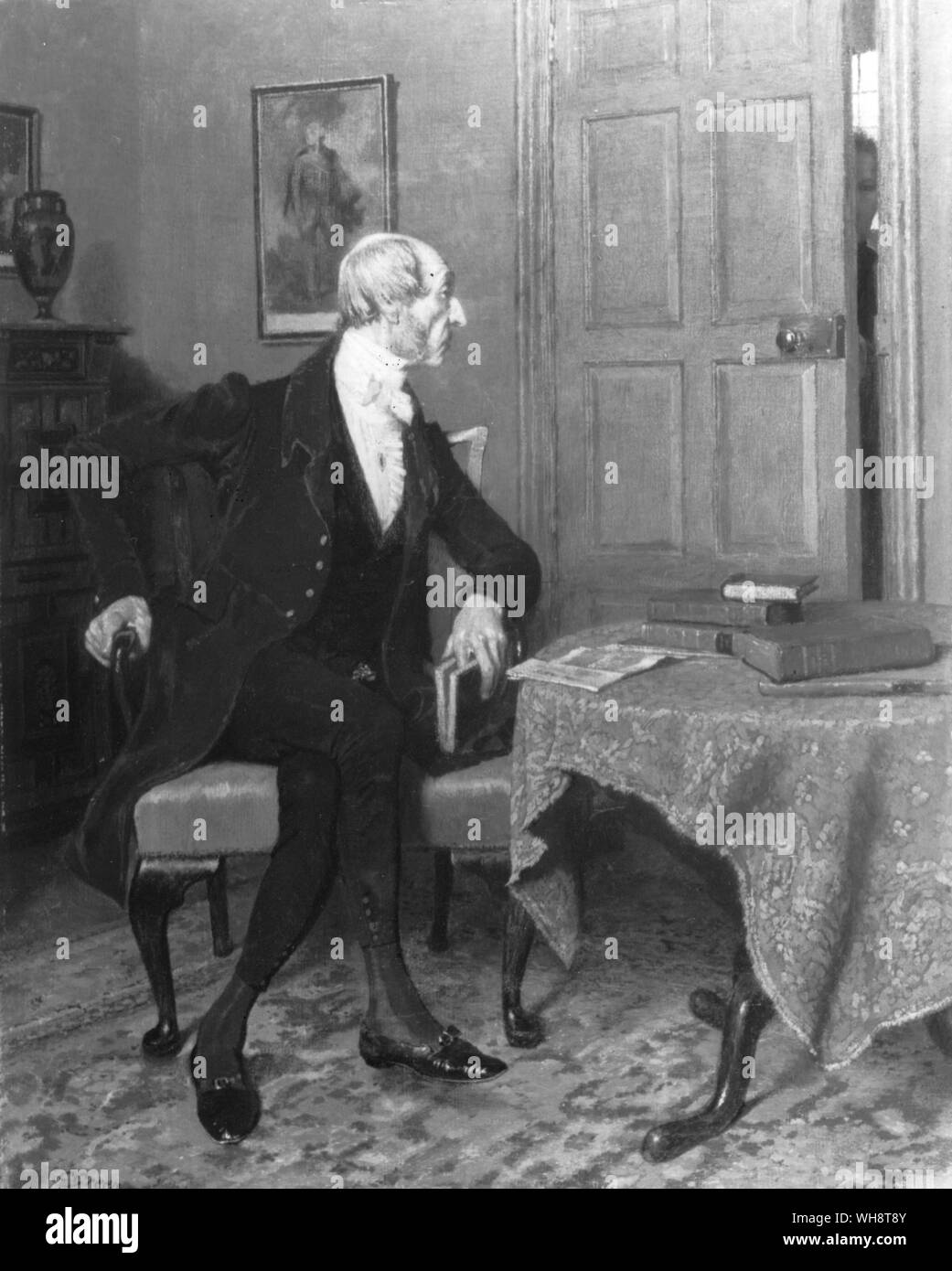 Come In, by Charles Green 1877 Stock Photo - Alamy
