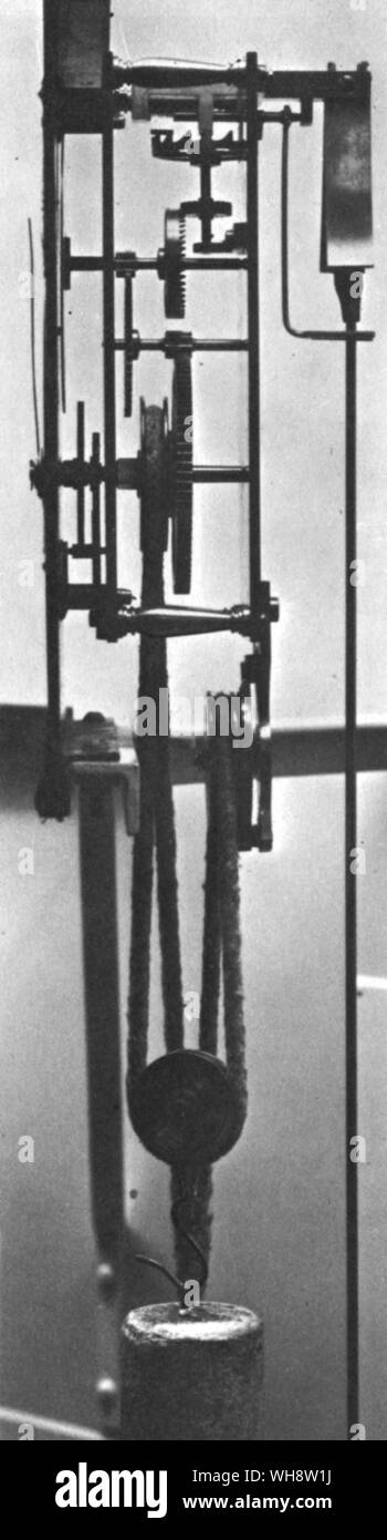 A reconstruction of Christiaan Huygen's 1657 pendulum clock Stock Photo ...