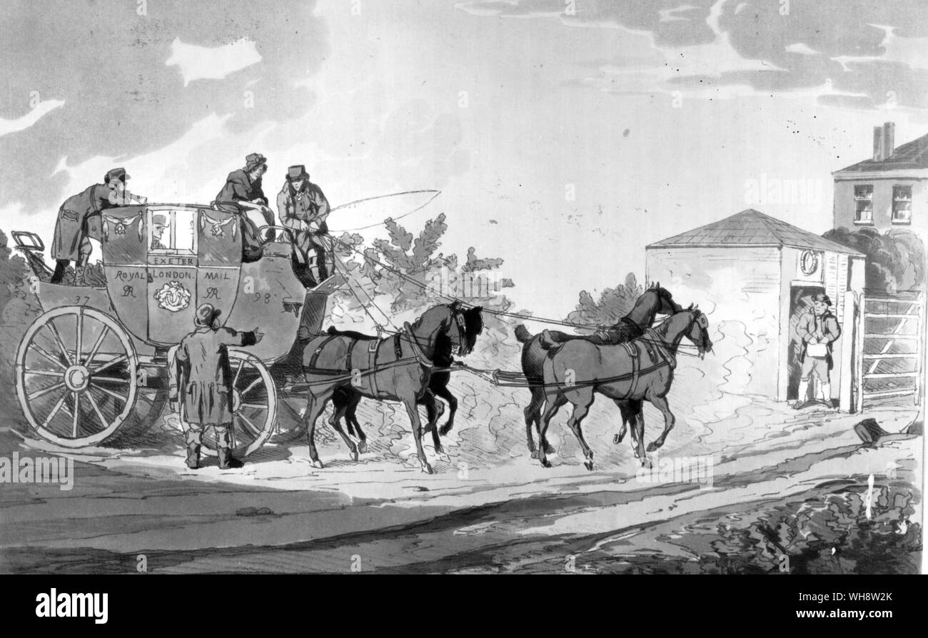 Mail Coach 1807 Stock Photo - Alamy