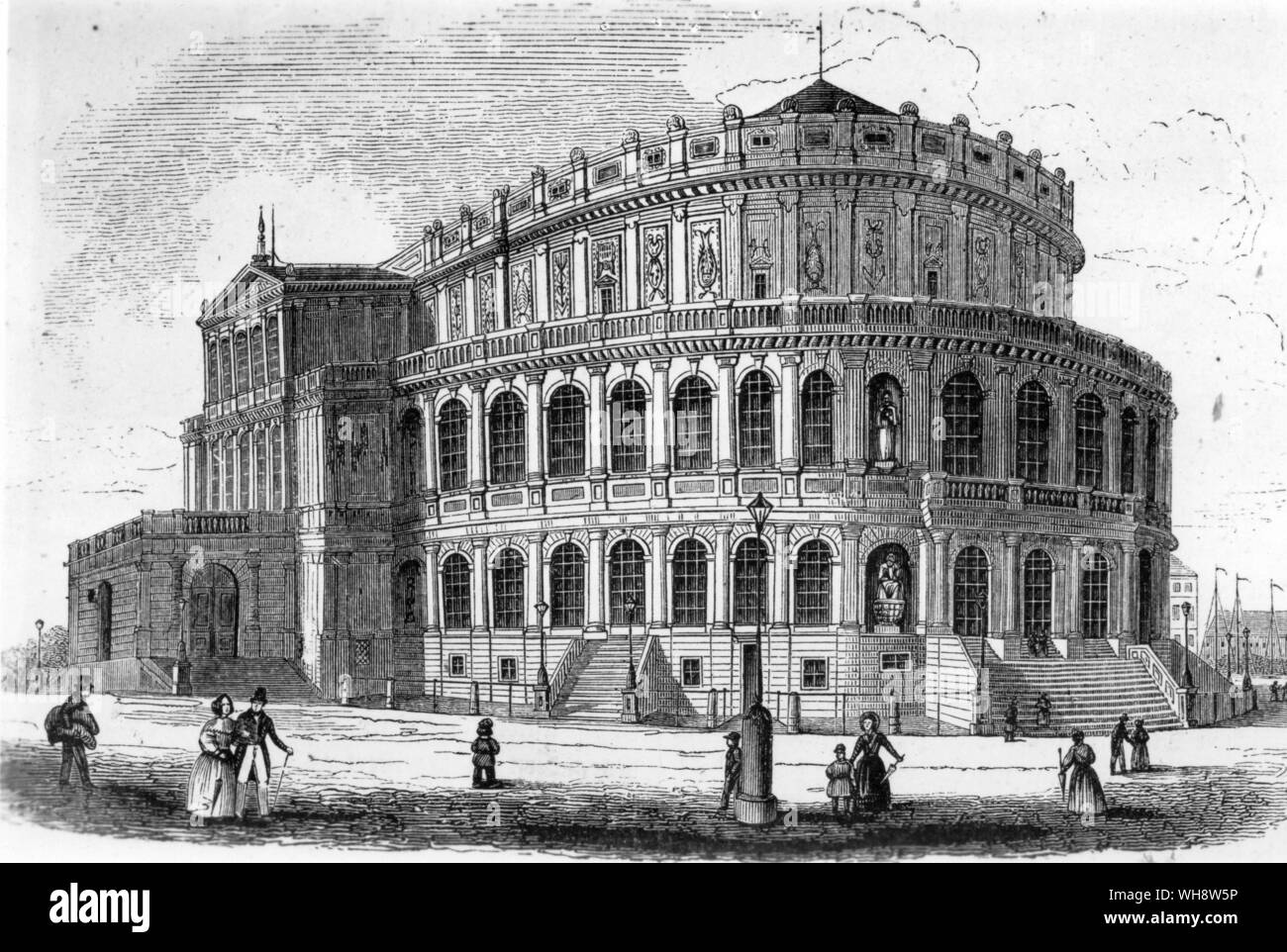 Theatre in Dresden 1843 Stock Photo - Alamy