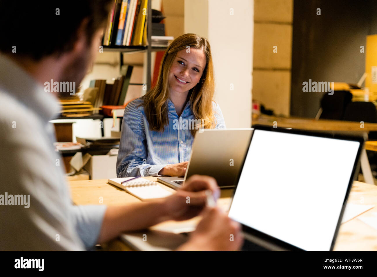Informal office desk hi-res stock photography and images - Alamy