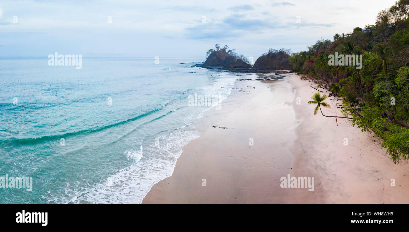 Drone view of Punta Leona Beach, Puntarenas Province, Pacific Coast of ...