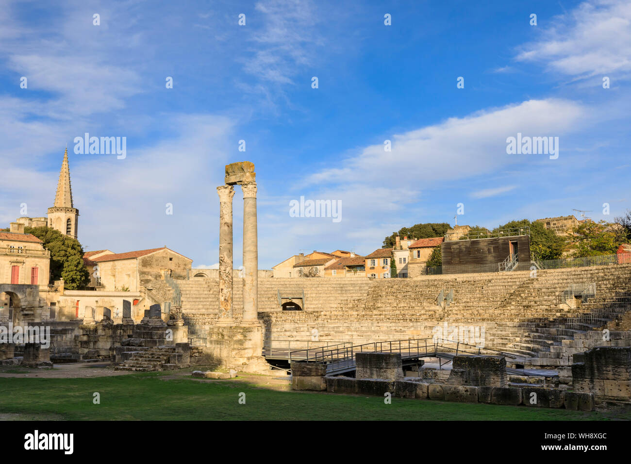 Theatre Antique, evening light, Arles Roman Ruins, Arles, UNESCO World ...
