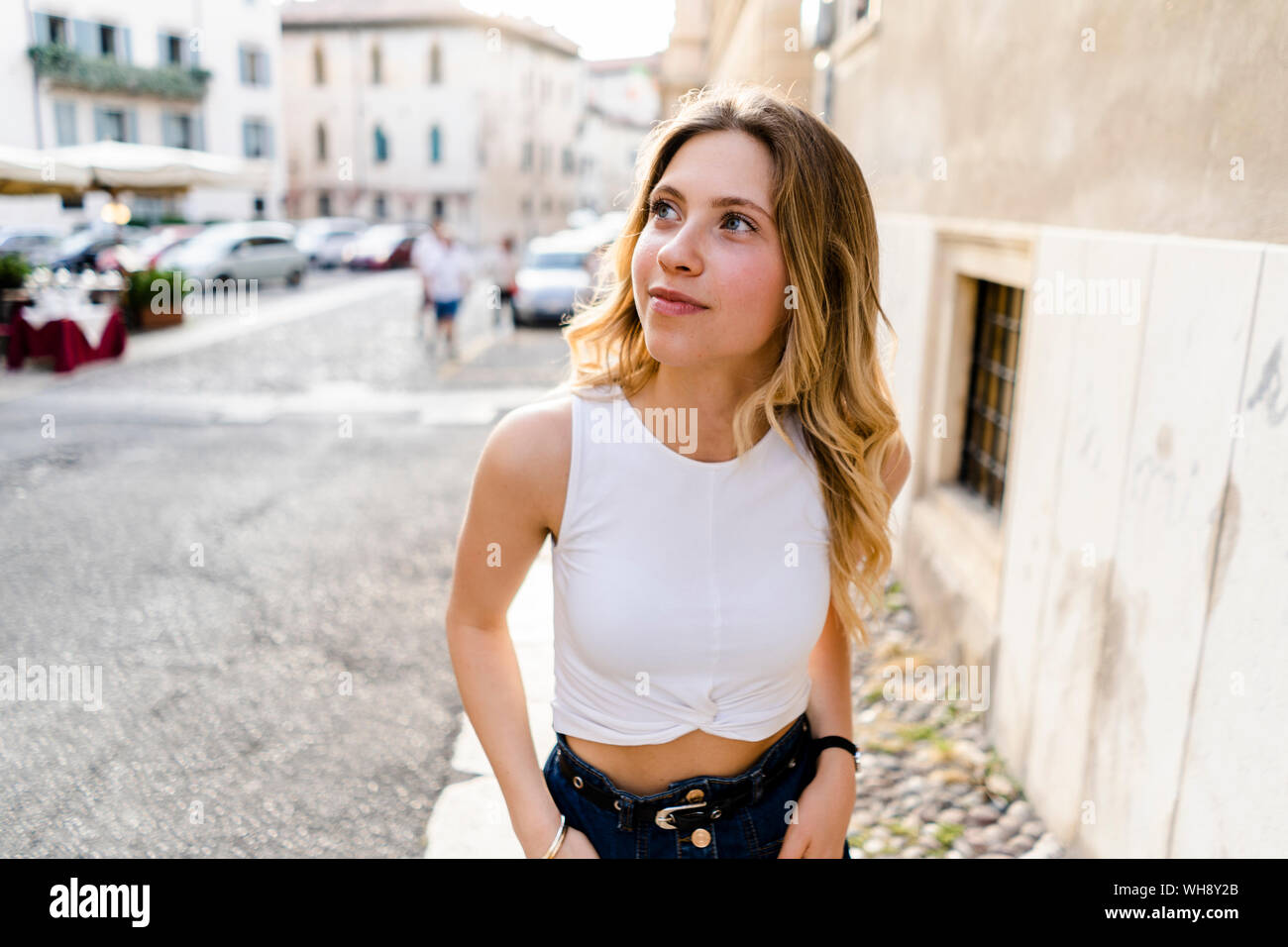 Woman urban exploring hi-res stock photography and images - Alamy