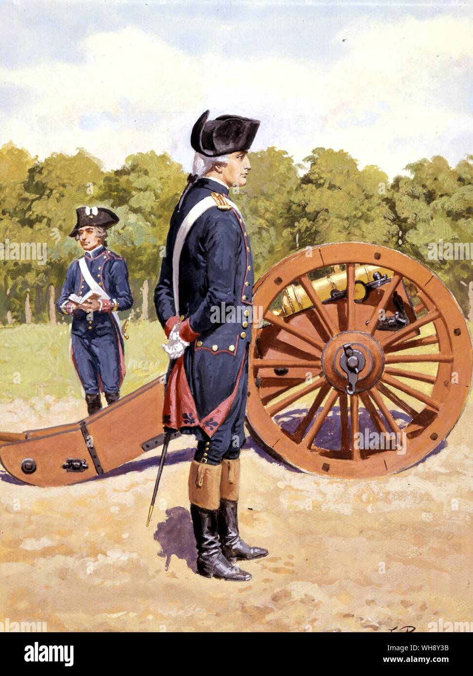 Napoleon as Lieutenant of Artillery 1784-9 Stock Photo - Alamy