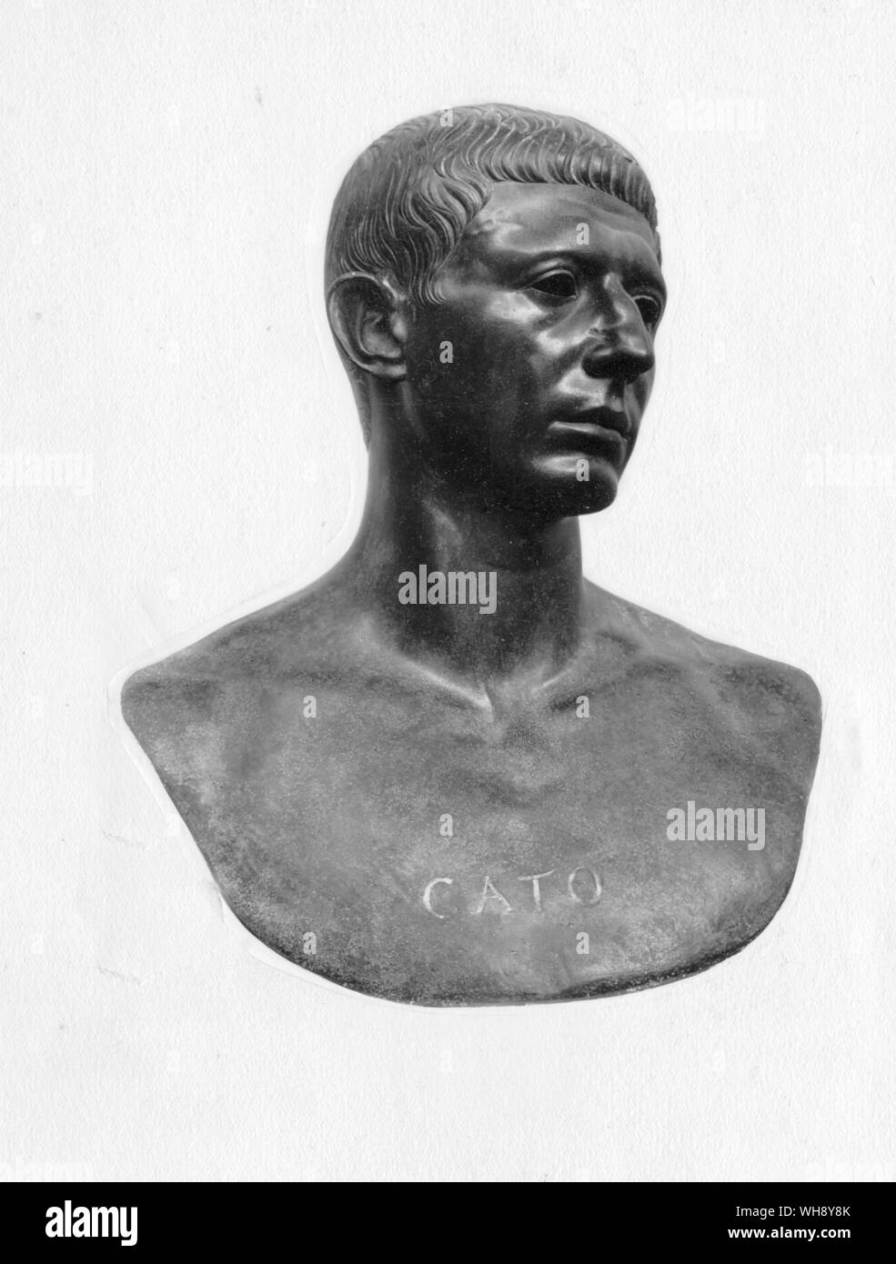 Bust of Cato Stock Photo - Alamy