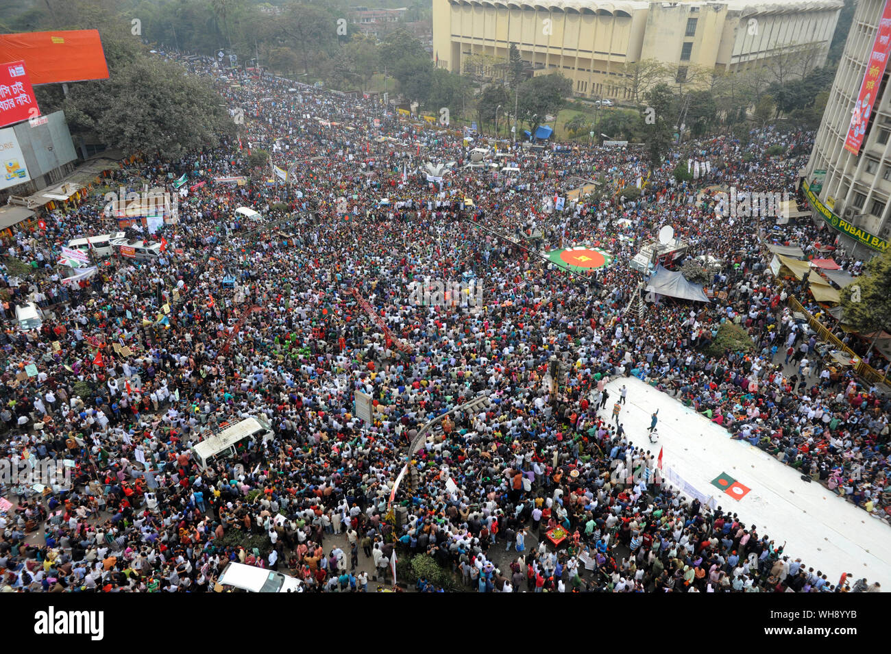 Dhaka, Bangladesh - February 08, 2013: Bangladeshi social activists ...