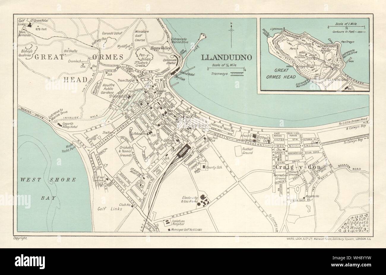 Rhyl map hi-res stock photography and images - Alamy