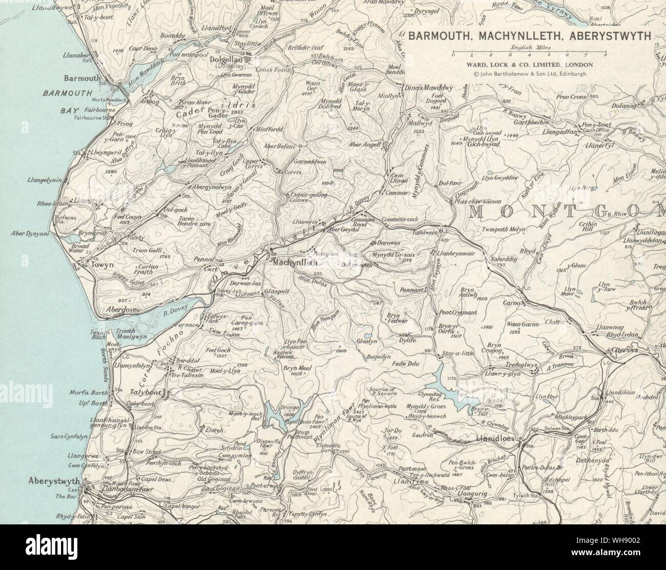 Aberystwyth map hi-res stock photography and images - Alamy