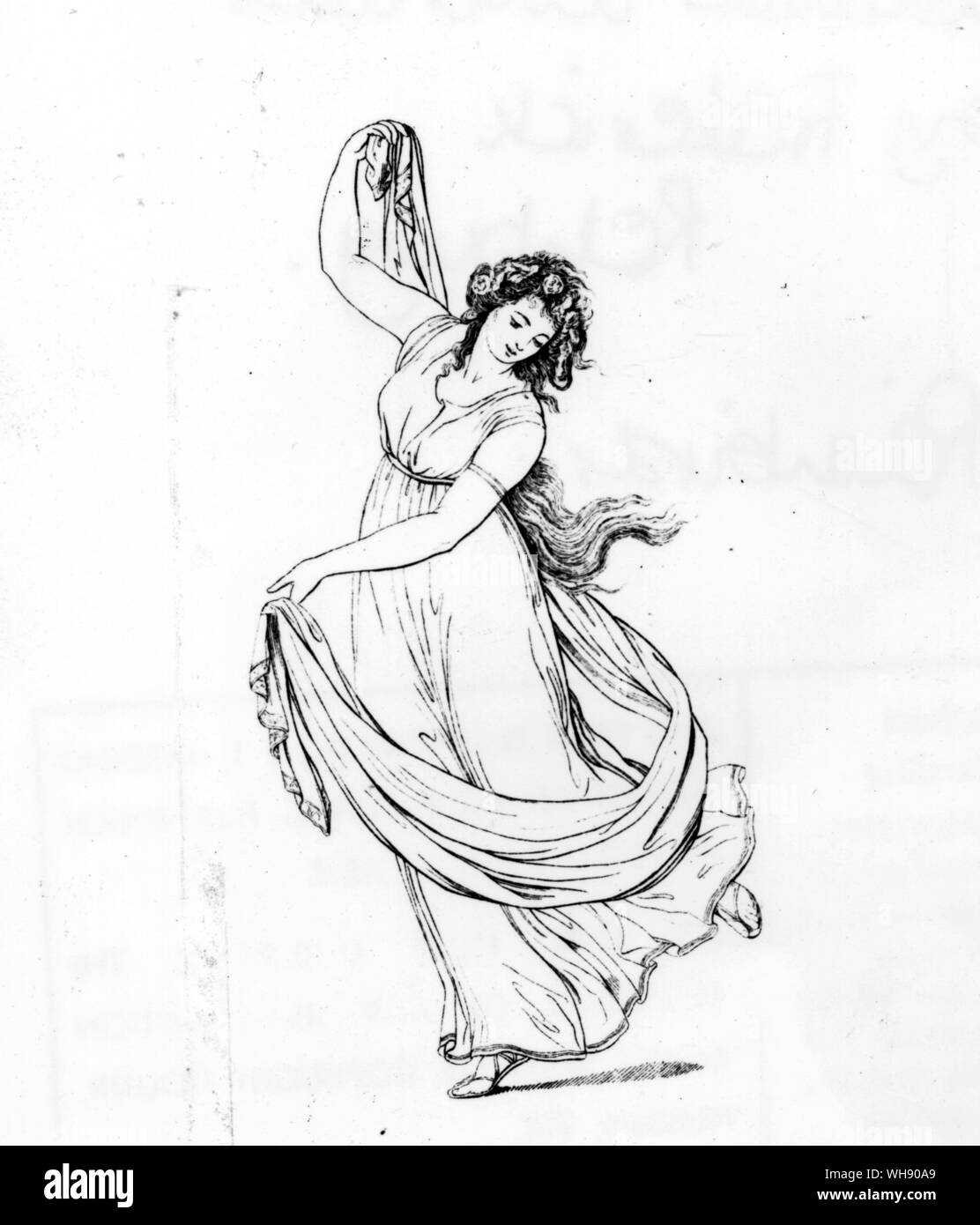 Drawing of lady hi-res stock photography and images - Alamy