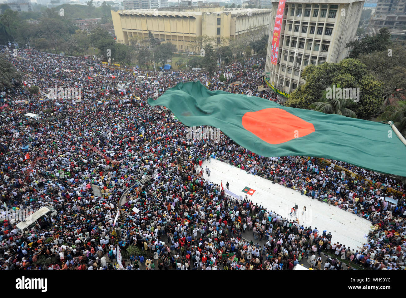 Dhaka, Bangladesh - February 08, 2013: Bangladeshi social activists ...
