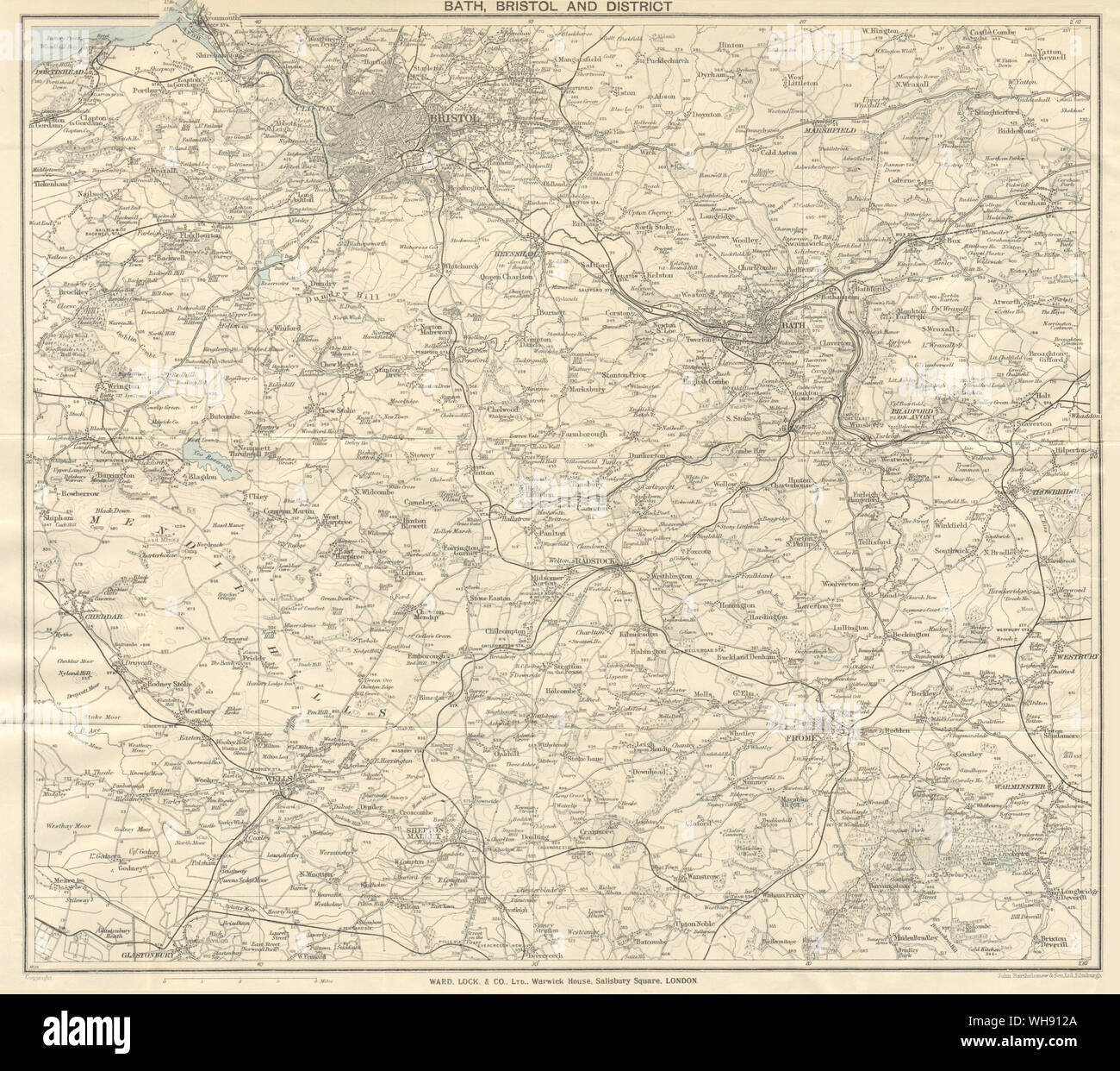 Map of frome hi-res stock photography and images - Alamy
