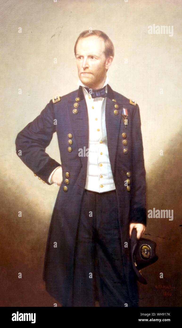 General William Tecumseh Sherman, painted in 1866 by George Healy Stock ...
