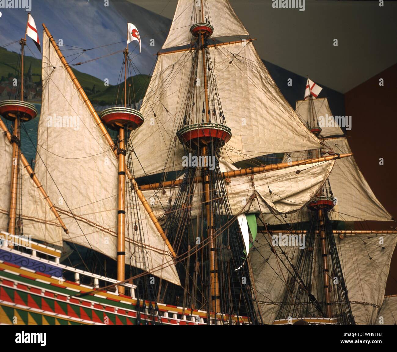 Model of a 16th century ship Stock Photo - Alamy