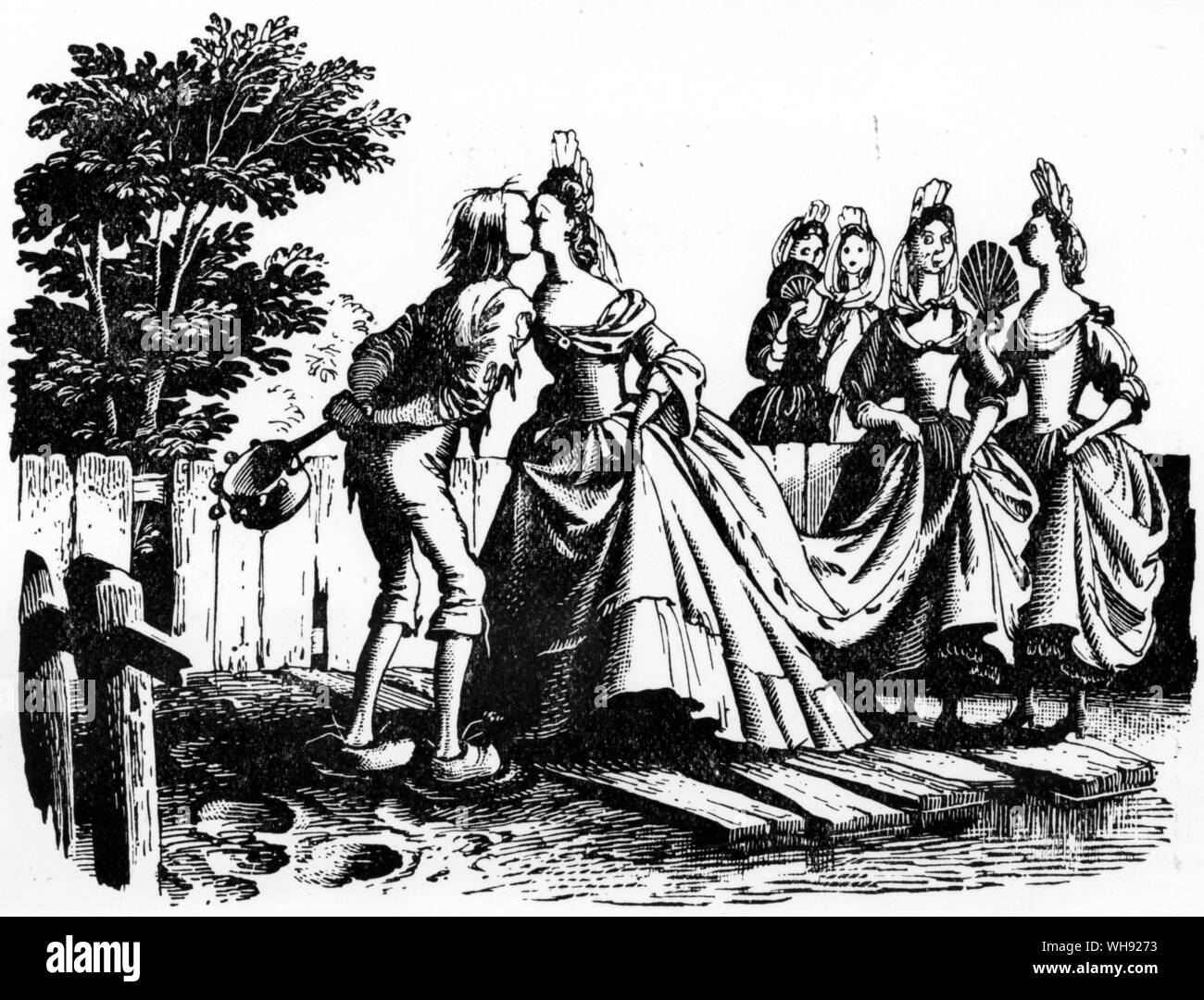 The Swineherd. Illustration by Rex Whistler, 1935 Stock Photo - Alamy