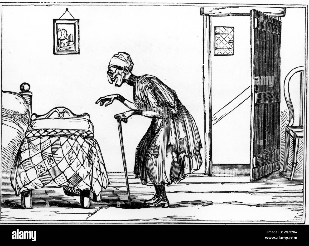 Goldilocks and the Three Bears. The little old lady depicted in the ...