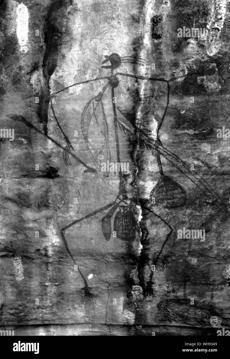 The Lightning Man of Obiri Rock Stock Photo - Alamy