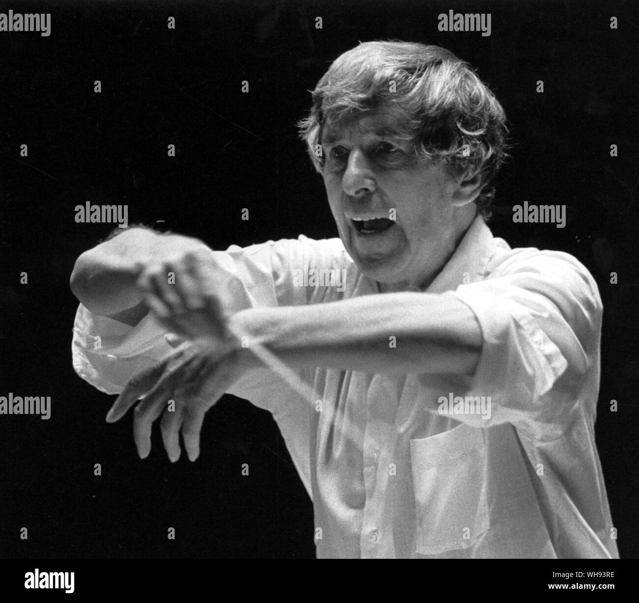 Sir Michael Tippett in 1980 Stock Photo - Alamy