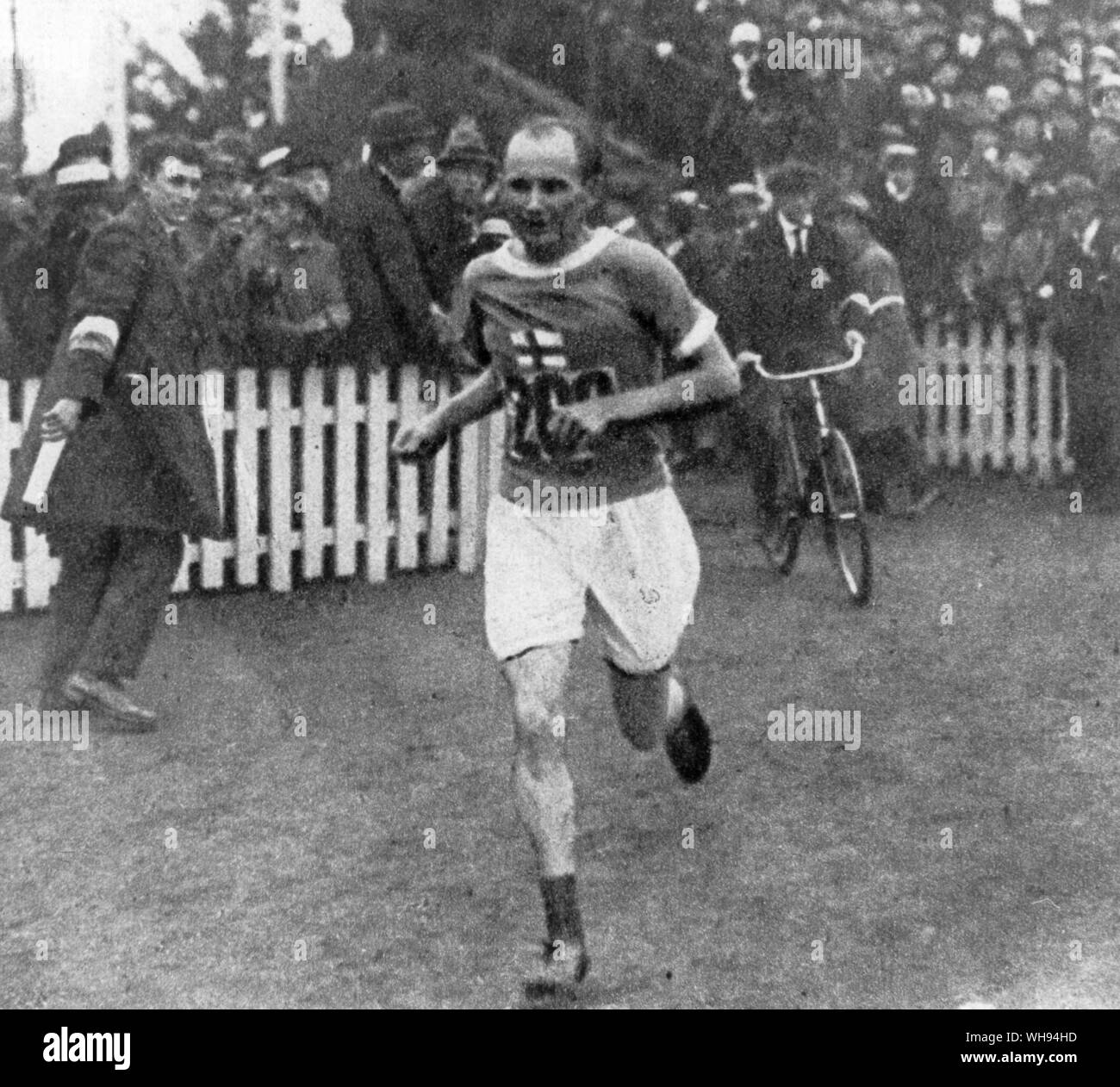 Olympic Games 1920 Antwerp Hannes Kolehmainen (Finalnd) entering the ...