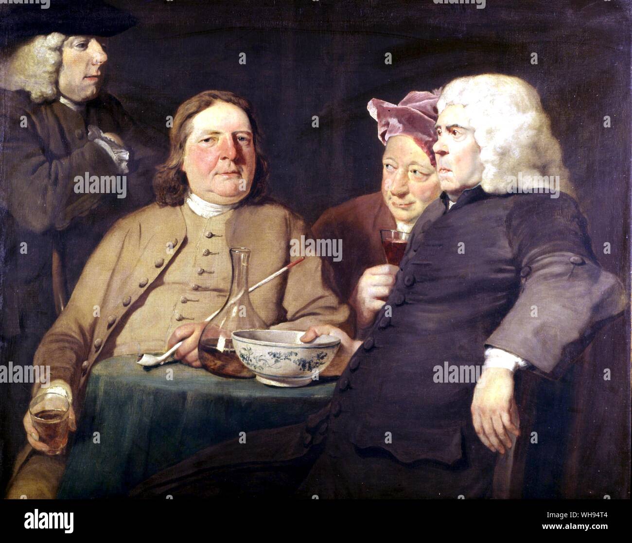 Mr Oldham and his Guests by Joseph Highmore portrait painter 1692-1780 ...