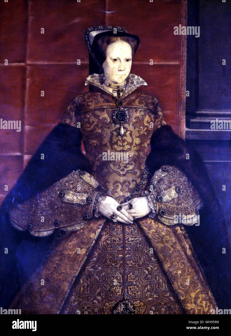 Portrait of Mary Tudor Stock Photo - Alamy