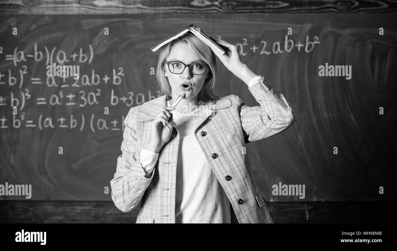 Learn creative teacher teacher Black and White Stock Photos & Images ...