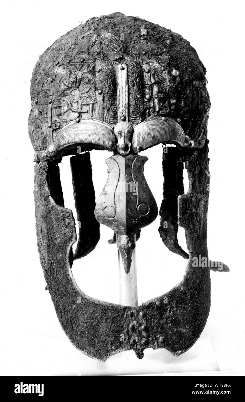 Warfare/ Helmet of a Vandal soldier, Sweden. Probably 5th century Stock ...