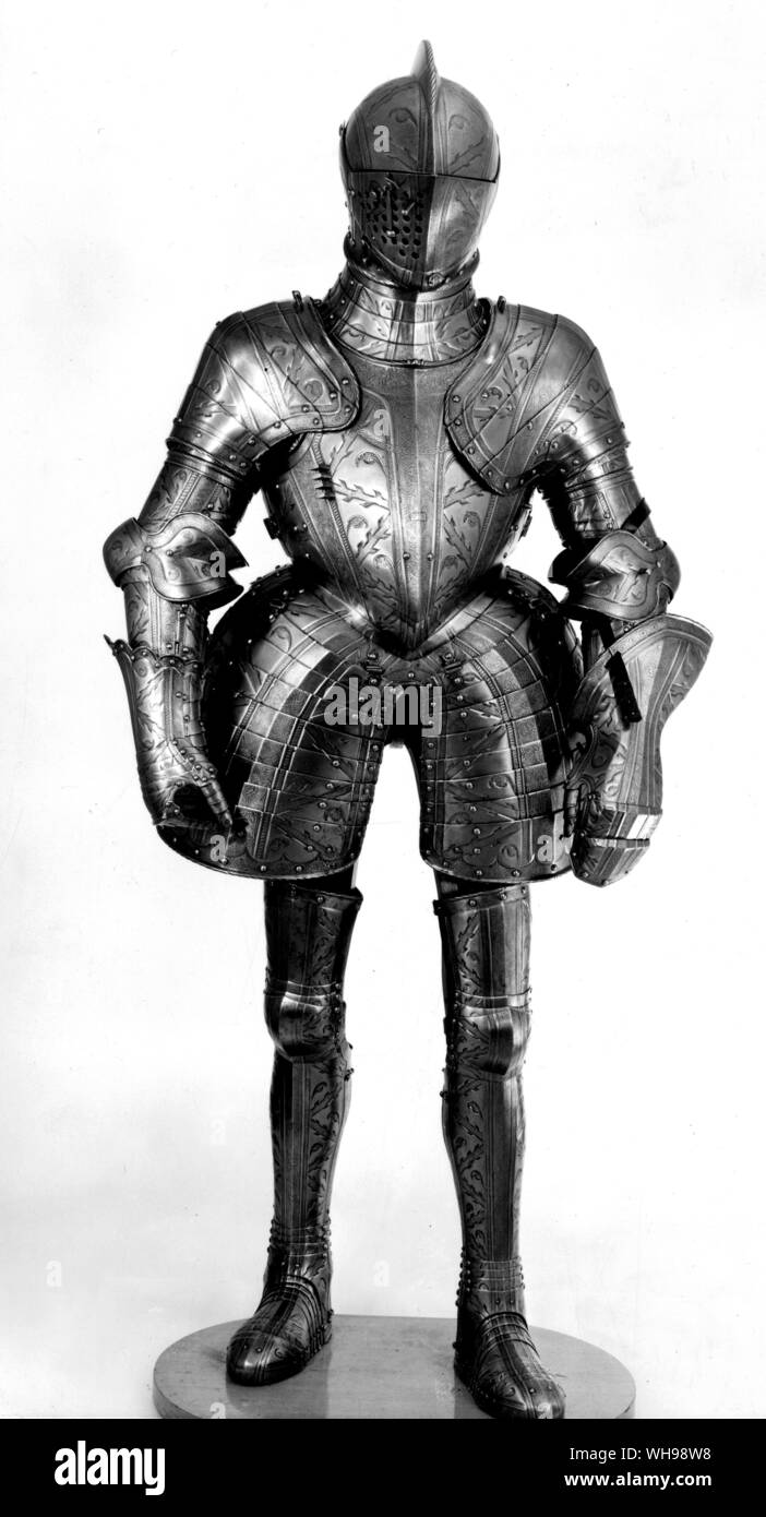 European warfare/English suit of armour, c.1575. Belonged to the Earl ...