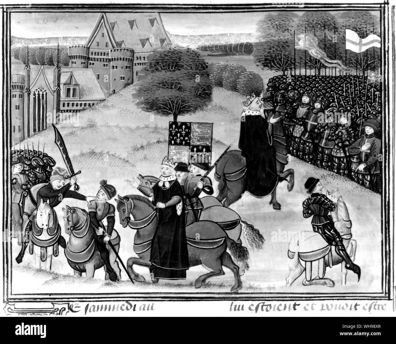 Wat tyler death Black and White Stock Photos & Images - Alamy