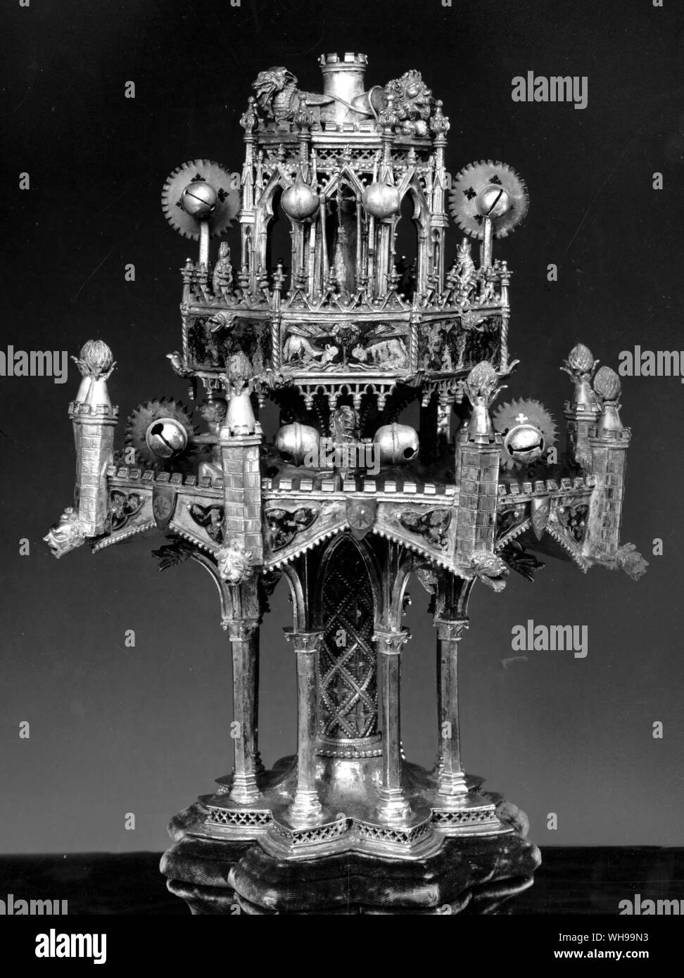 Gilt decorated Black and White Stock Photos & Images - Alamy