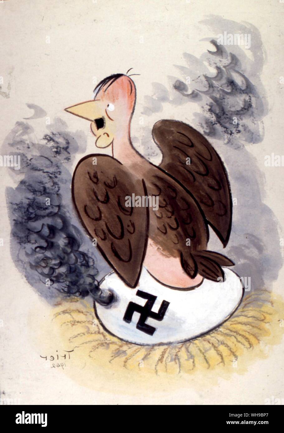 Adolf hitler cartoon hi-res stock photography and images - Alamy