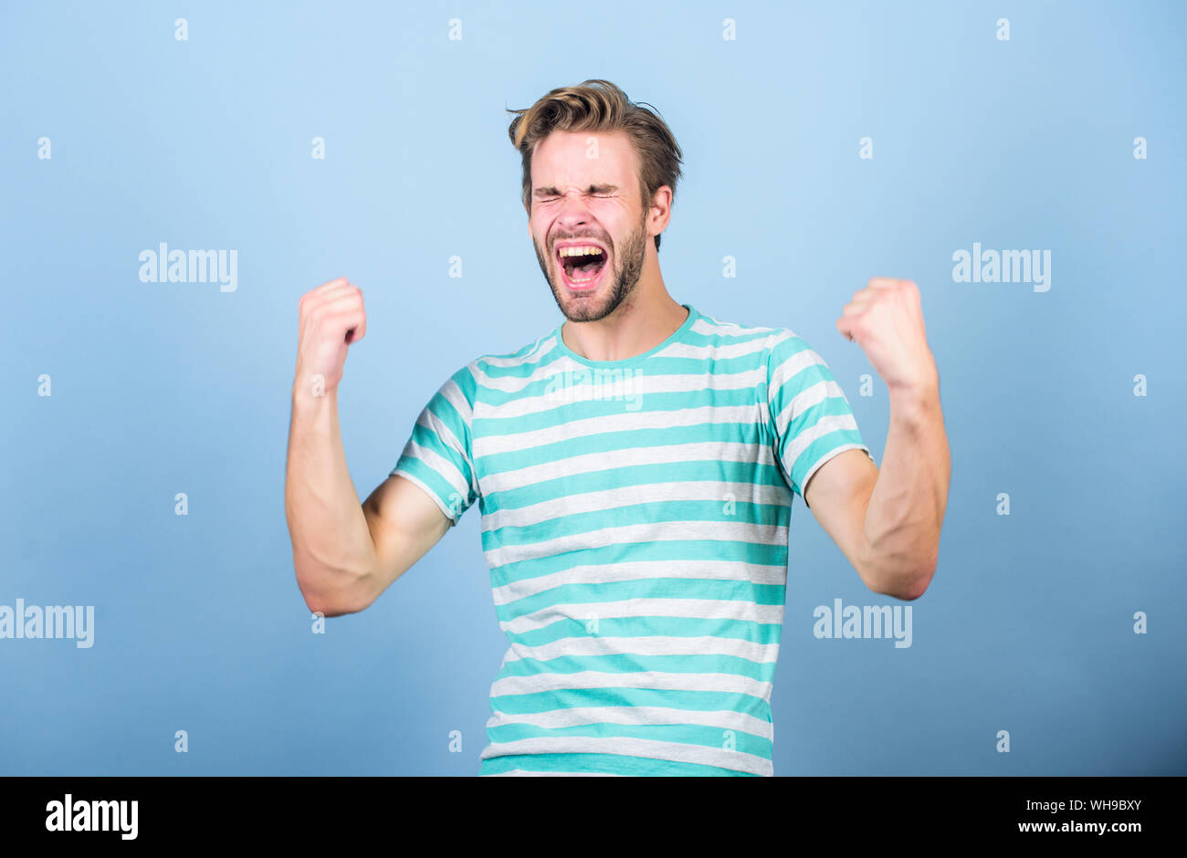 Cheerful smile. Humor laugh. Smiling guy fashion model. Smiling face ...