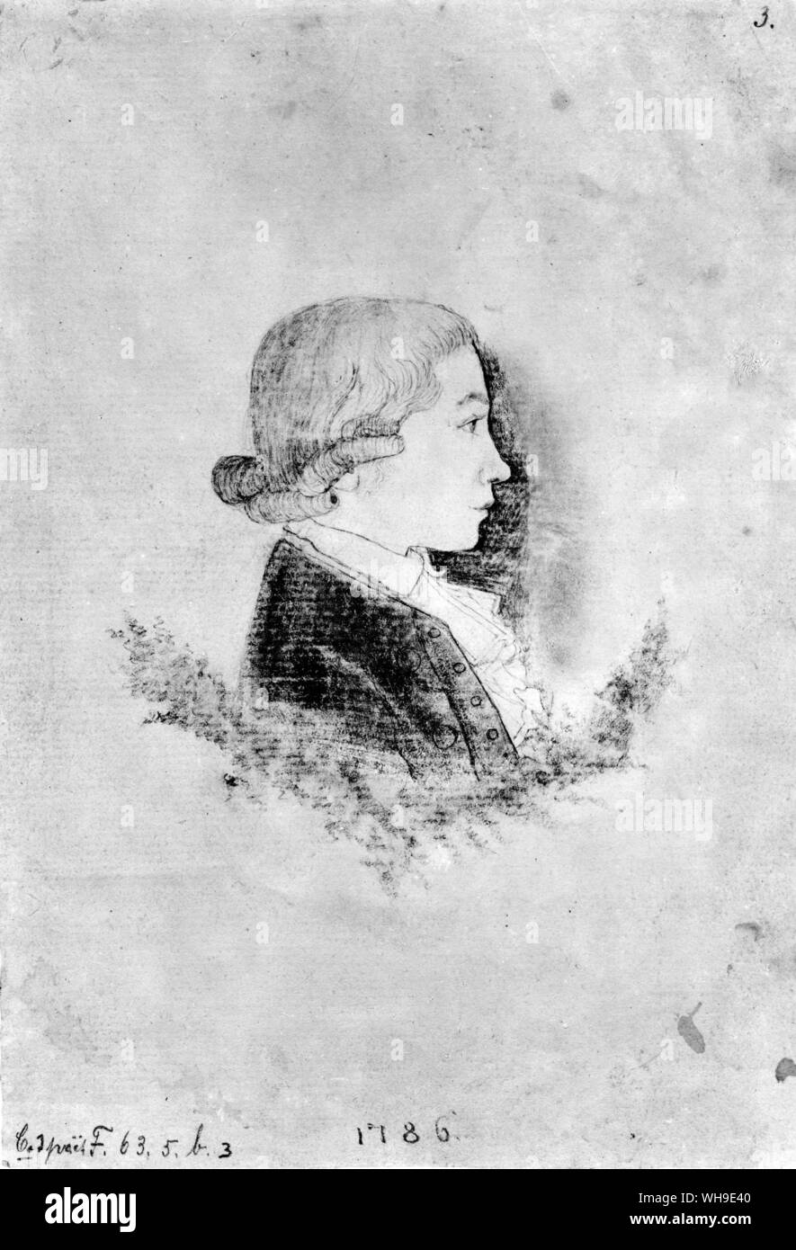 Johann Christian Friedrich Holderlin (1770-1843), German lyric poet ...