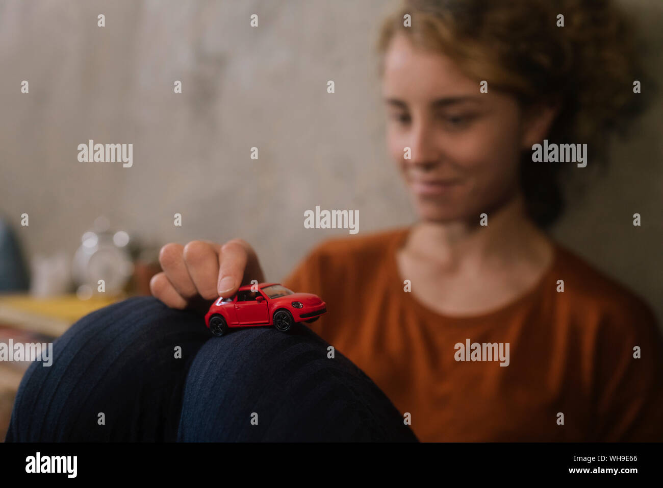 Red toy car hi-res stock photography and images - Alamy