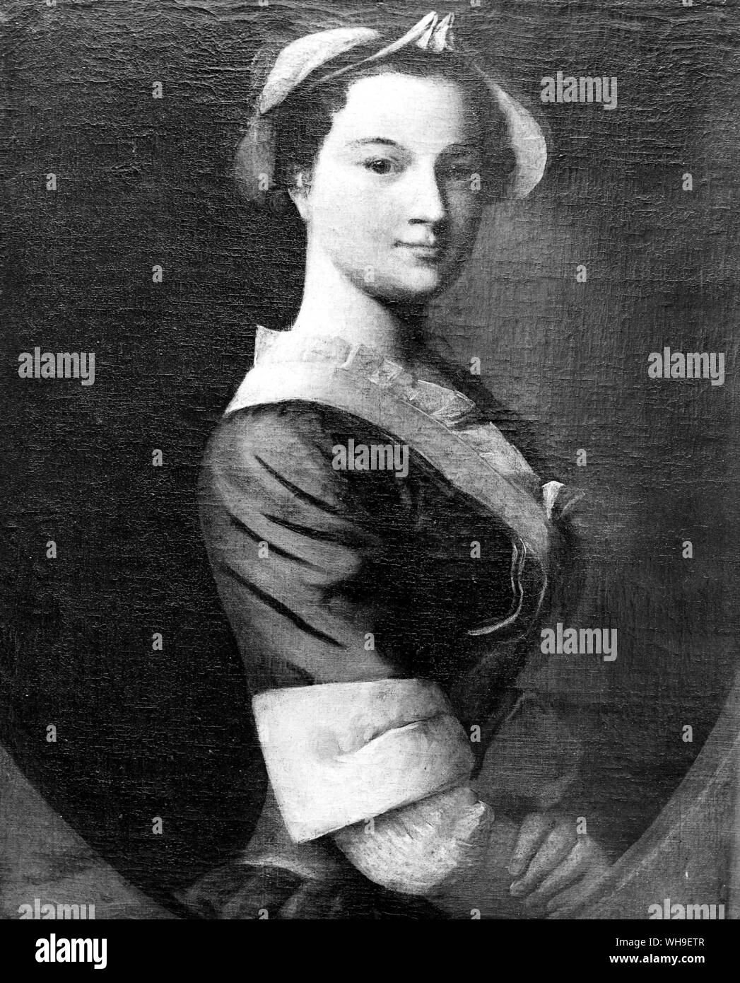 Portrait of Pamela Andrews by Robert Feke Stock Photo - Alamy