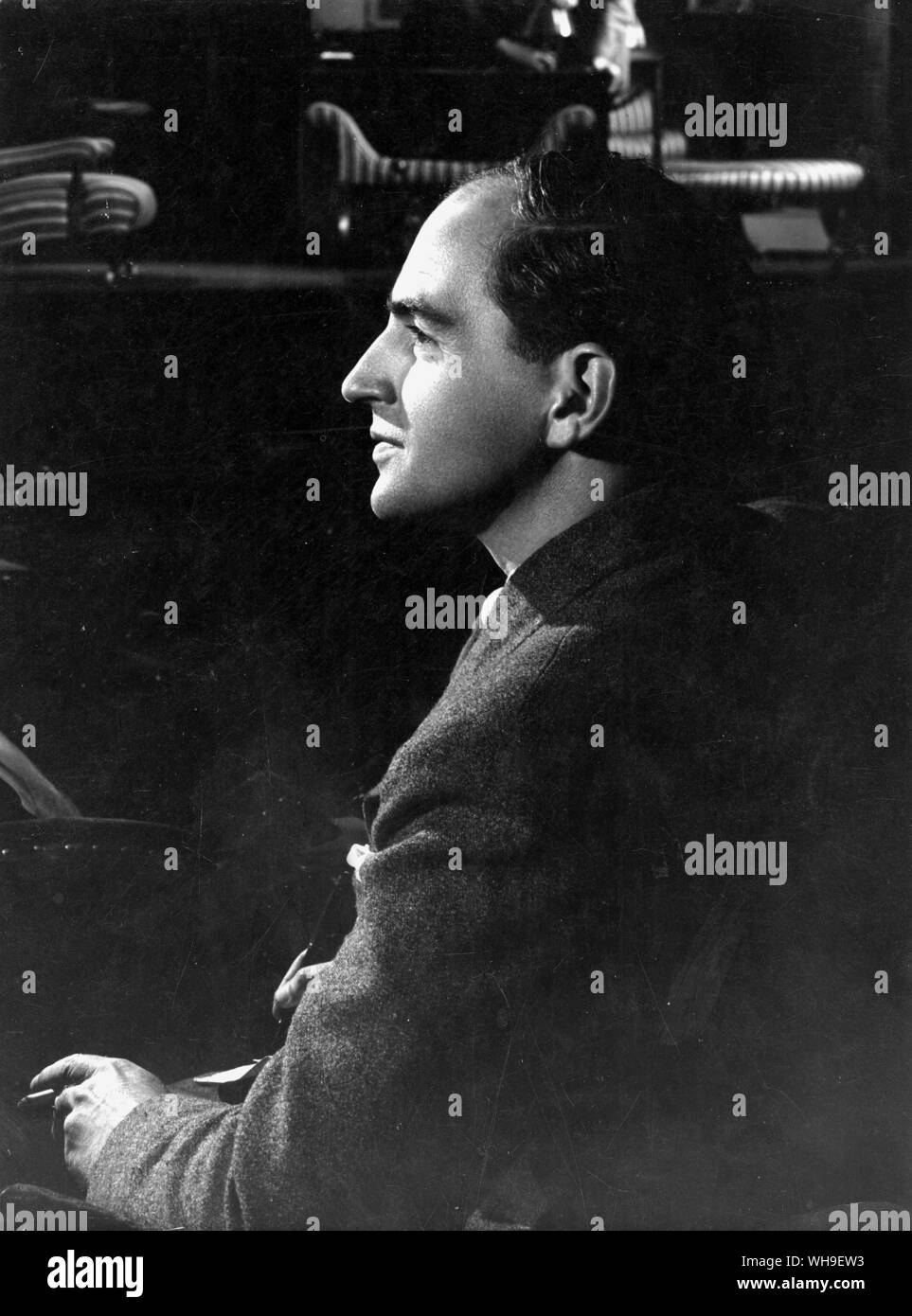 Christopher Fry (1907- ) English dramatist Stock Photo - Alamy