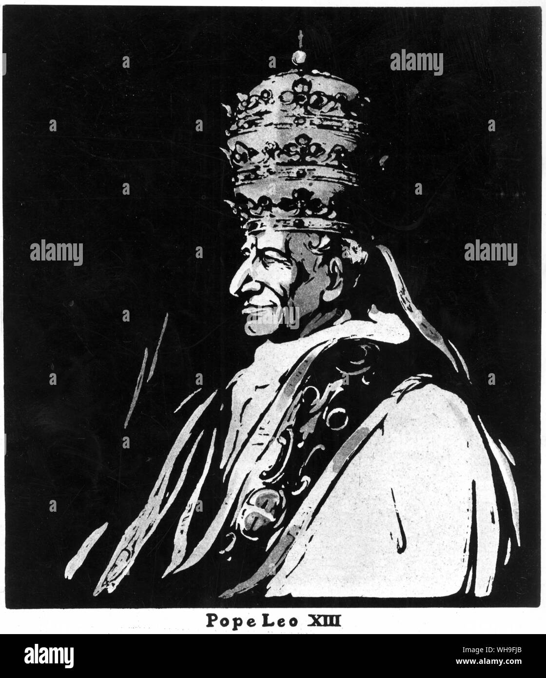 Pope Leo XIII (1810-1903), Pope from 1878 Stock Photo - Alamy