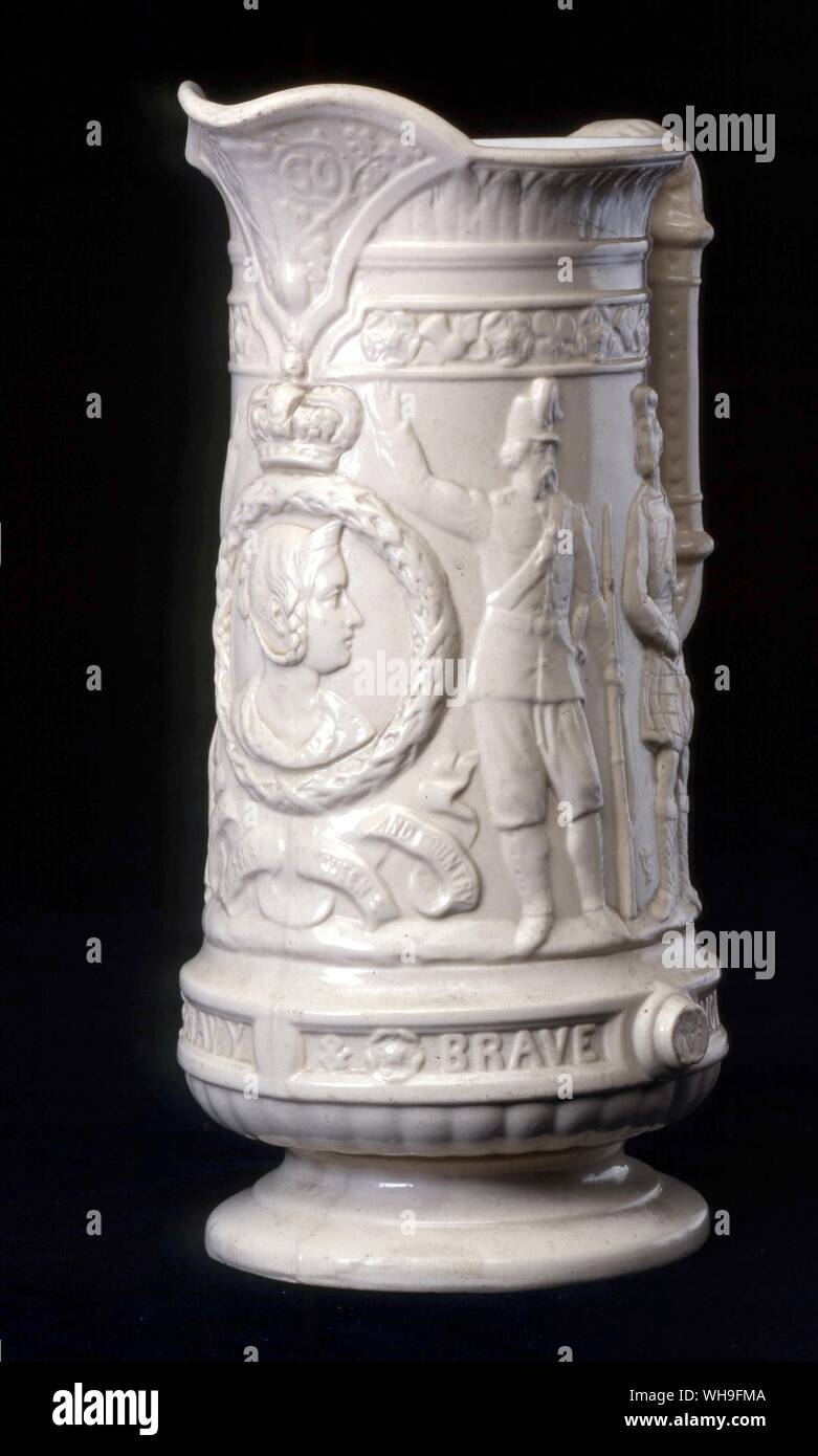 Queen Victoria and her Army Jug Stock Photo - Alamy