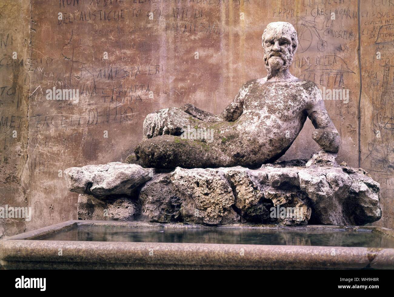 Ancient Figure of Silenius in Via del Rome St Peters Rome Stock Photo ...