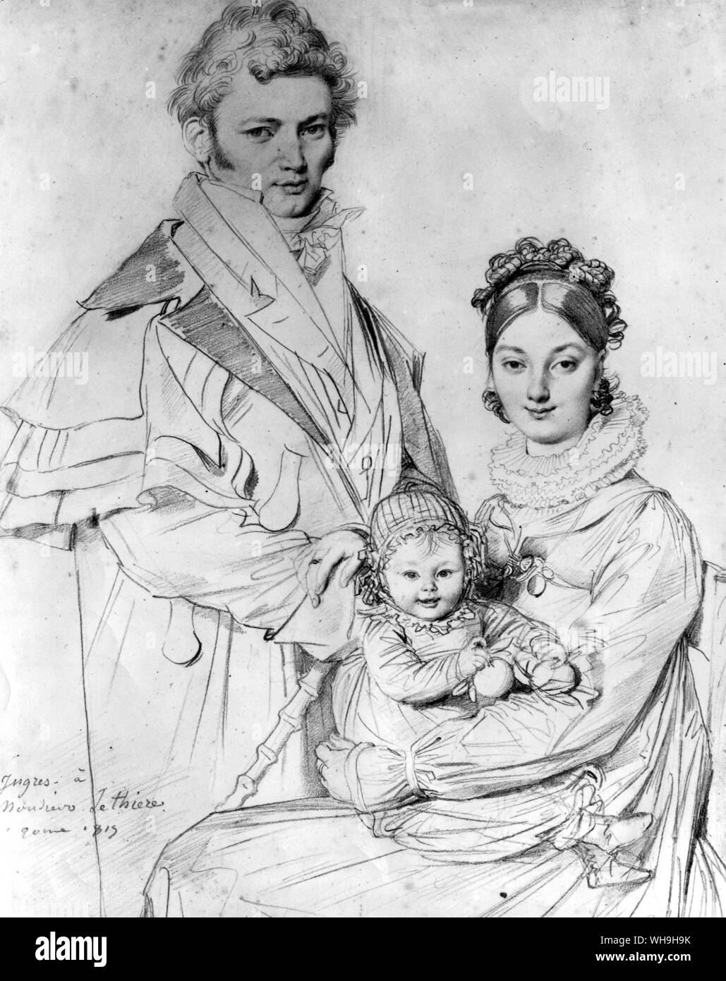 Jean Auguste Dominique Ingres The Guillon Lethiere Family Stock Photo ...