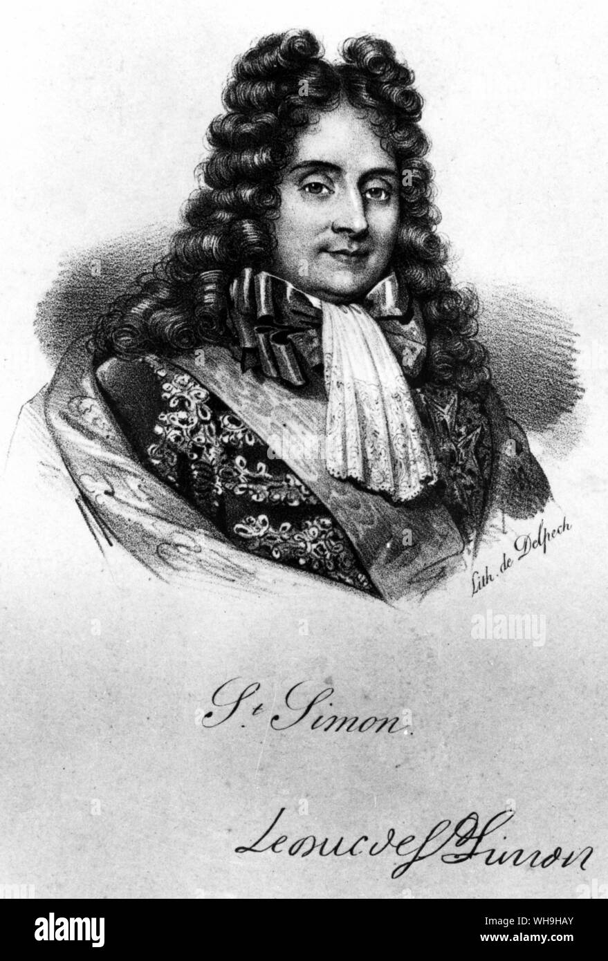 Le Duc de St Simon Stock Photo - Alamy