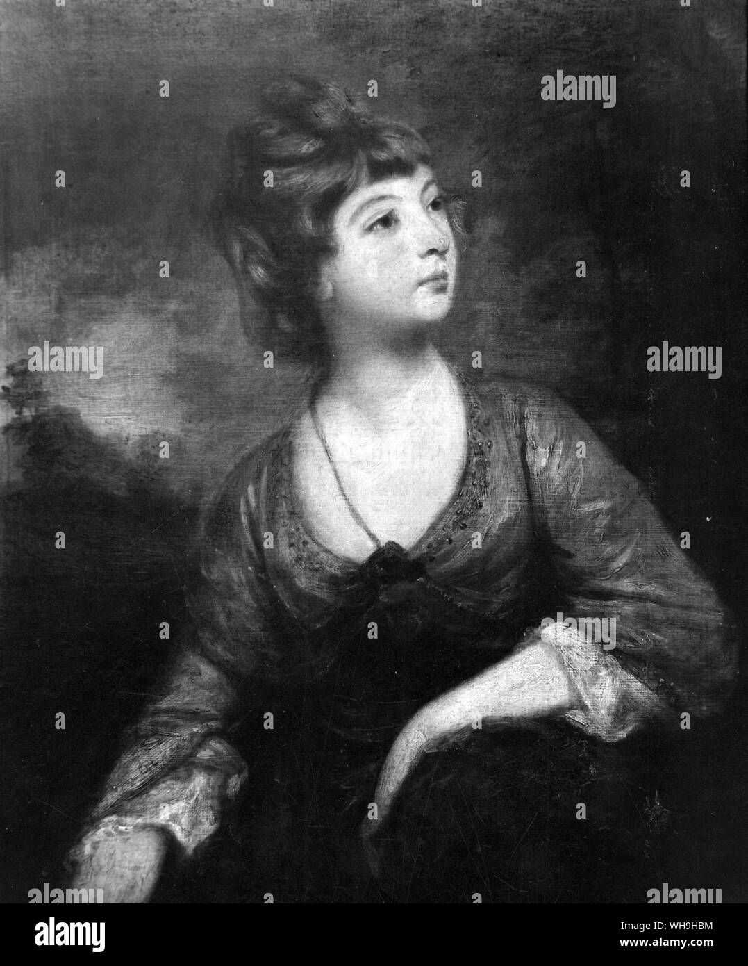 'Queeney', Hester Marie Thrale, aged about 15 yrs. Oil by Reynolds, c ...